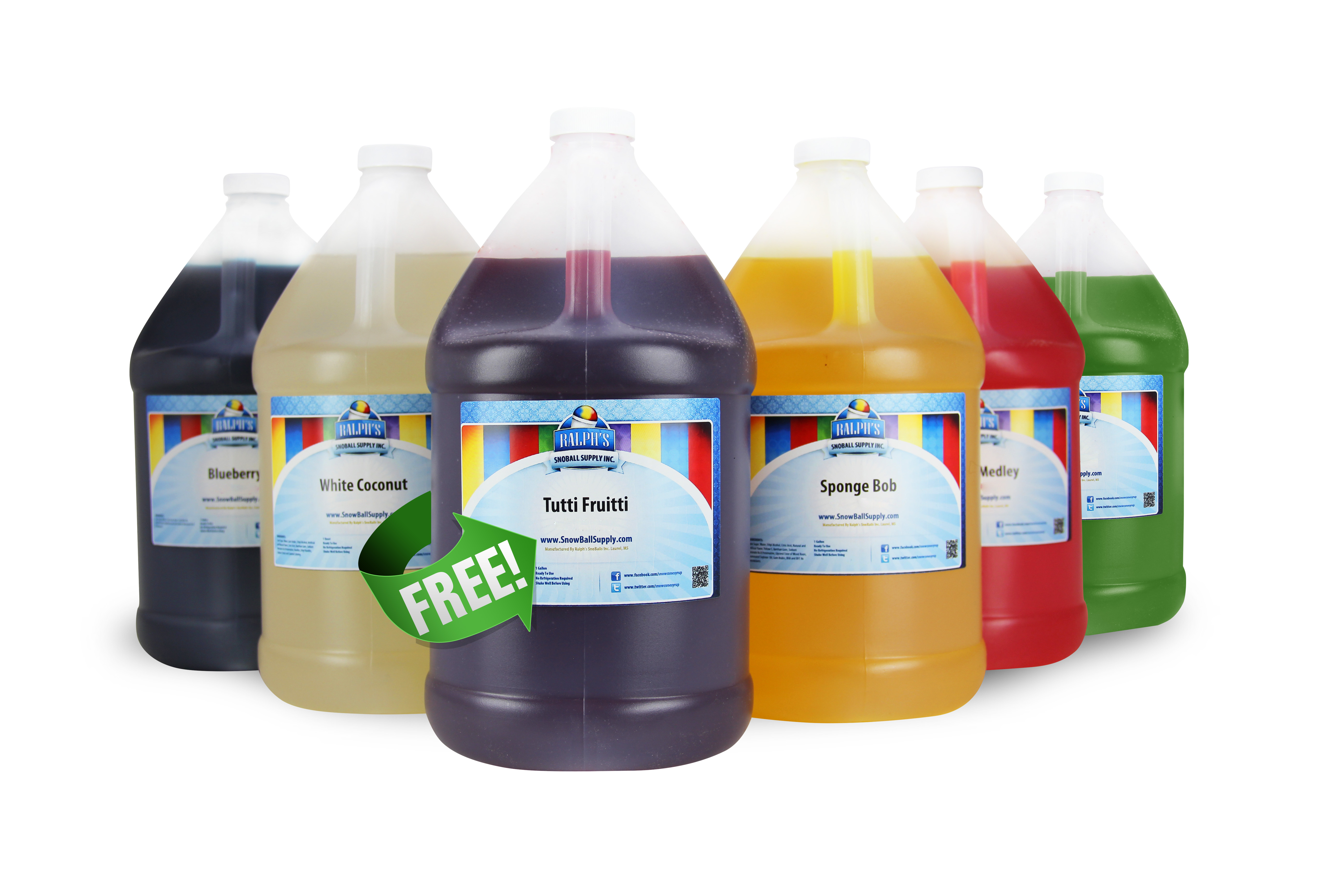 All American Snow Cone Syrup Flavors & Shaved Ice Supplies